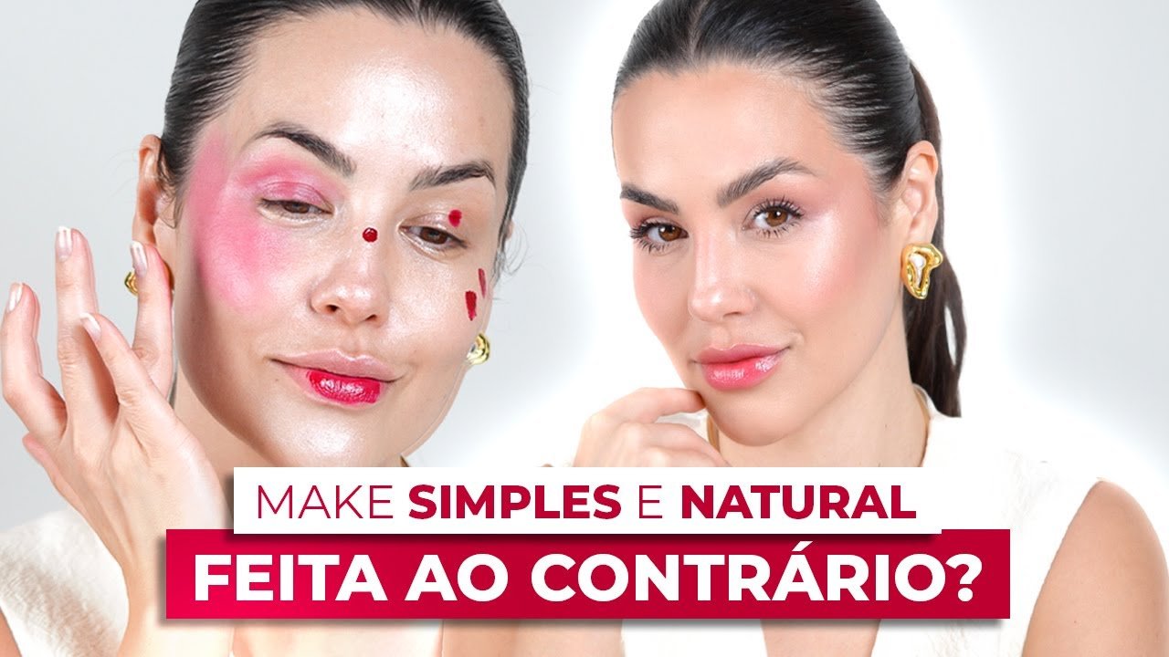 MAQUIAGEM NATURAL E SIMPLES! Cherry Makeup 🍒 - Maquiagem Passo a Passo